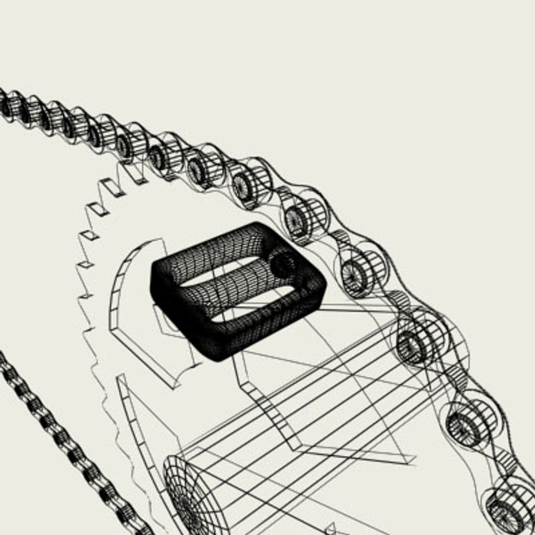 Bicycle Chain Classic Transmission 3d Model