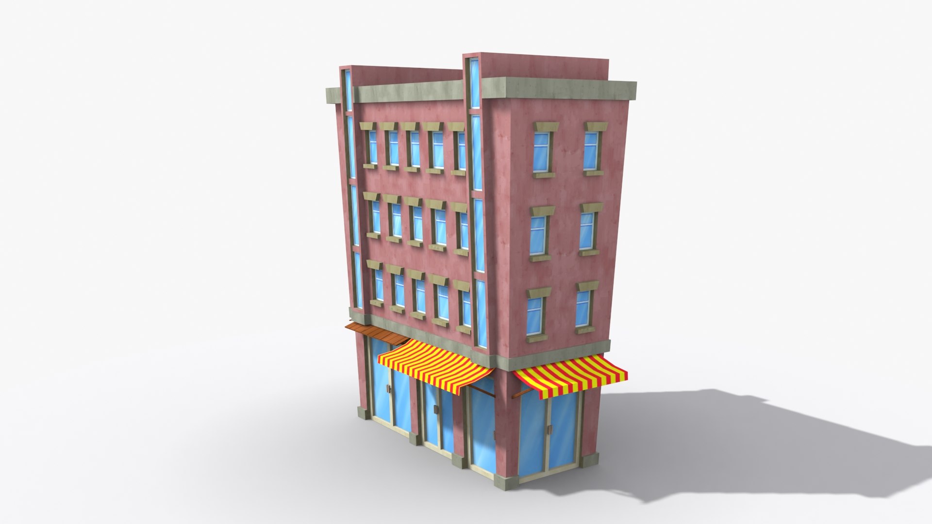 3D Model Cartoon Building X32 - TurboSquid 1833427