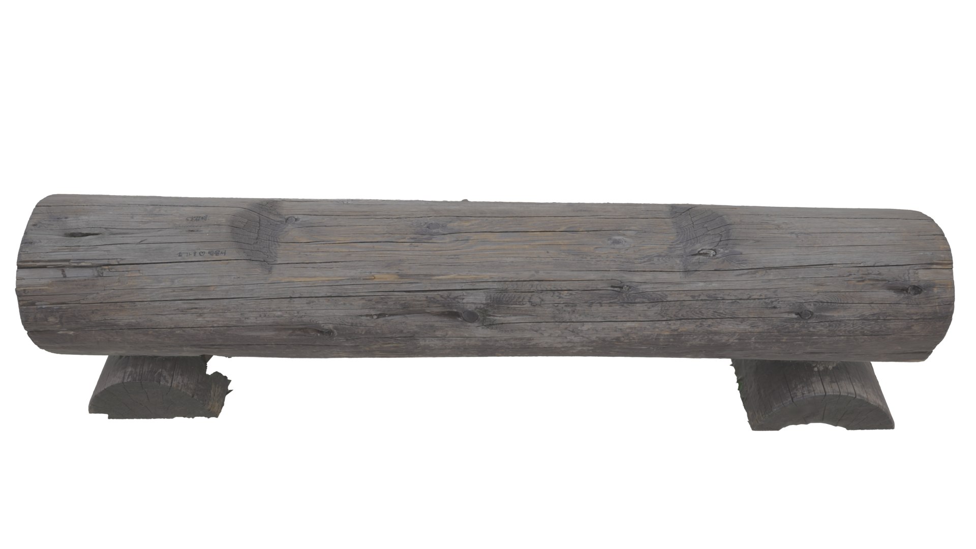 Log Wood Bench 3D - TurboSquid 2148083
