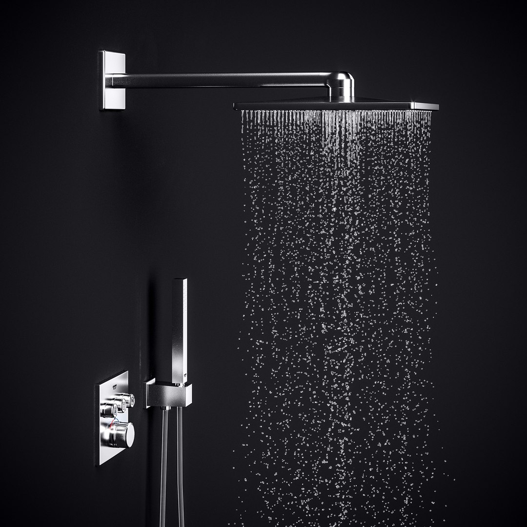 3D Smartcontrol Grohe Cube Shower - TurboSquid 1493000
