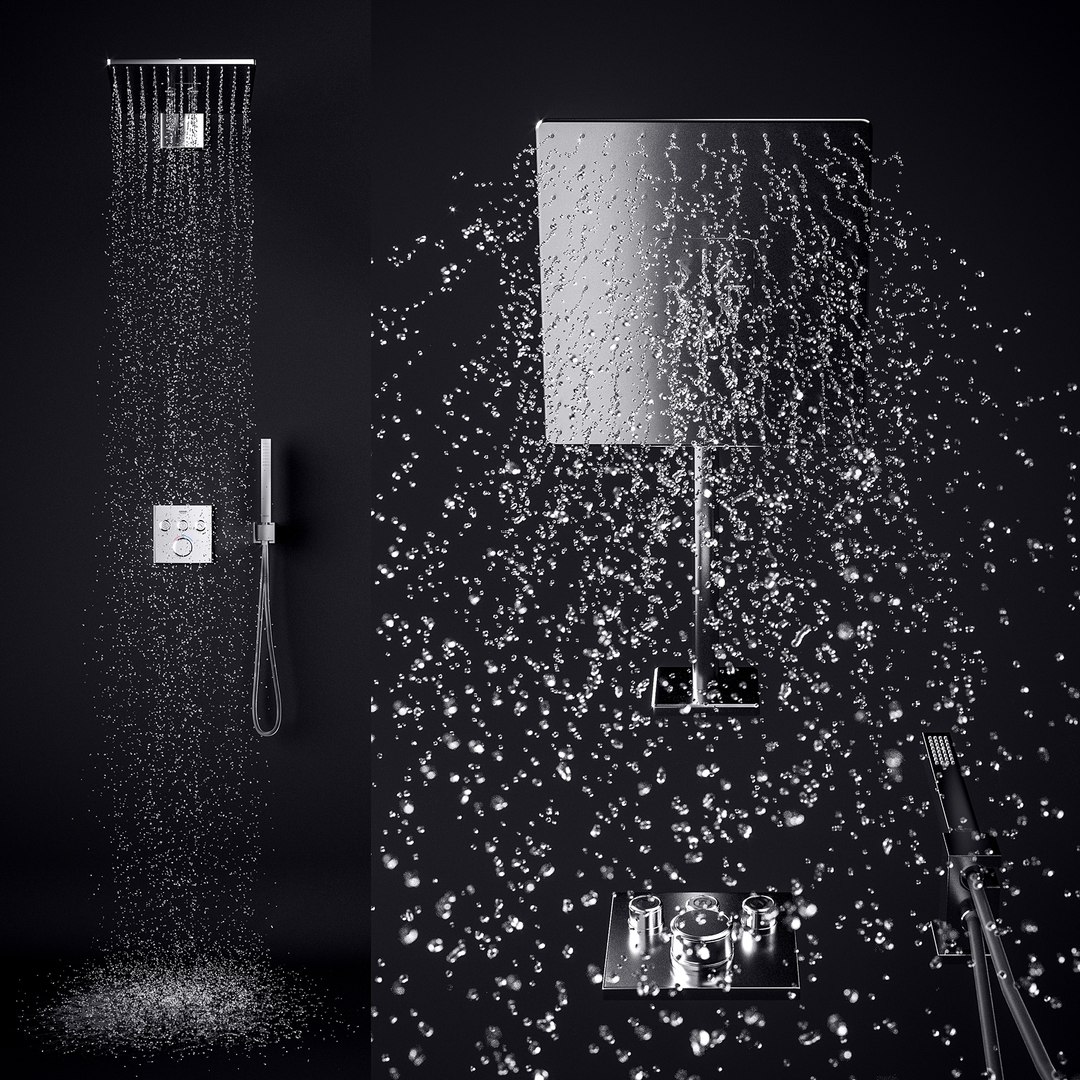 3D Smartcontrol Grohe Cube Shower - TurboSquid 1493000