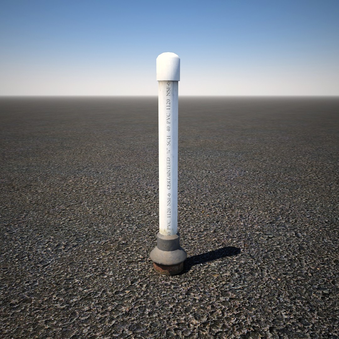 Pvc Ground Pipe Vent 3d Model