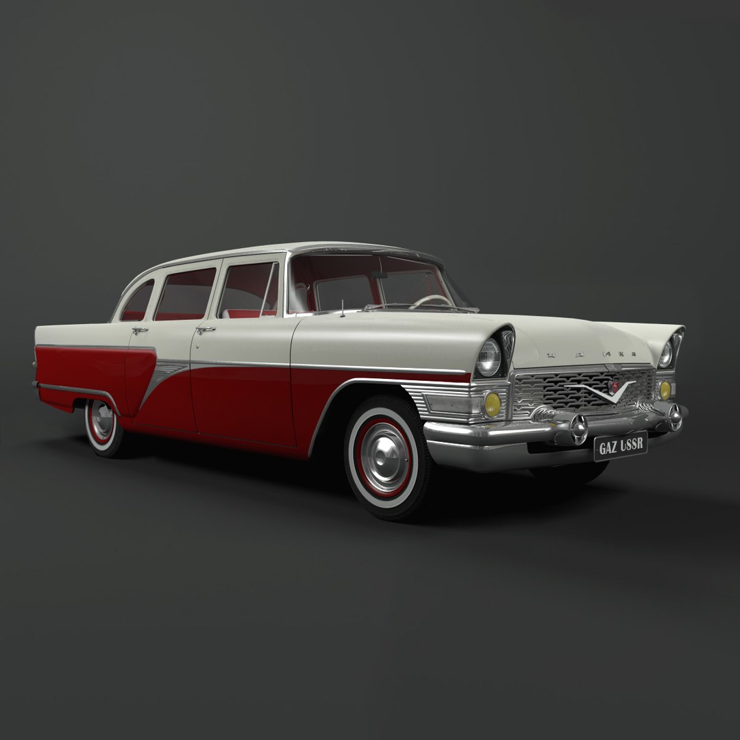 Chaika Car 3d Model
