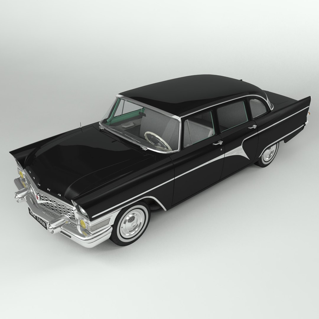 Chaika Car 3d Model