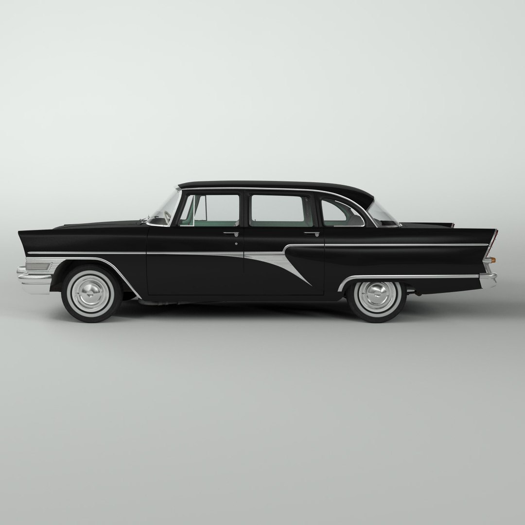 Chaika Car 3d Model