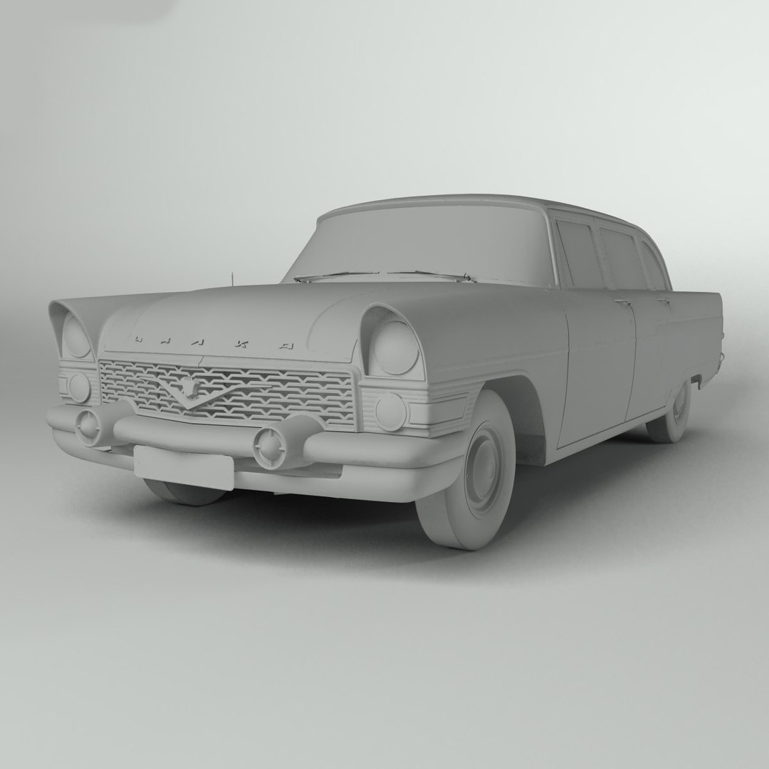 Chaika Car 3d Model