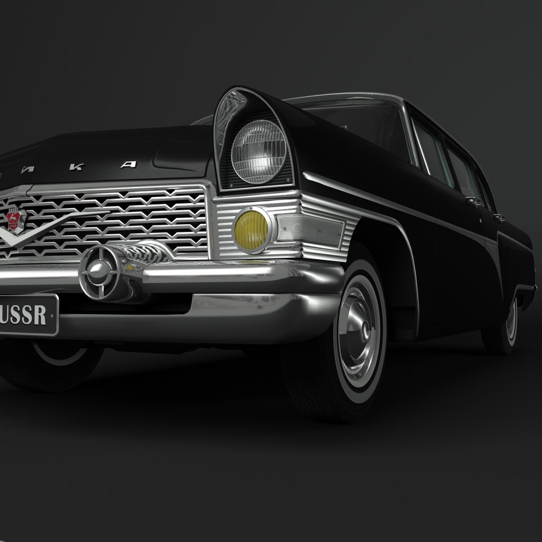 chaika car 3d model