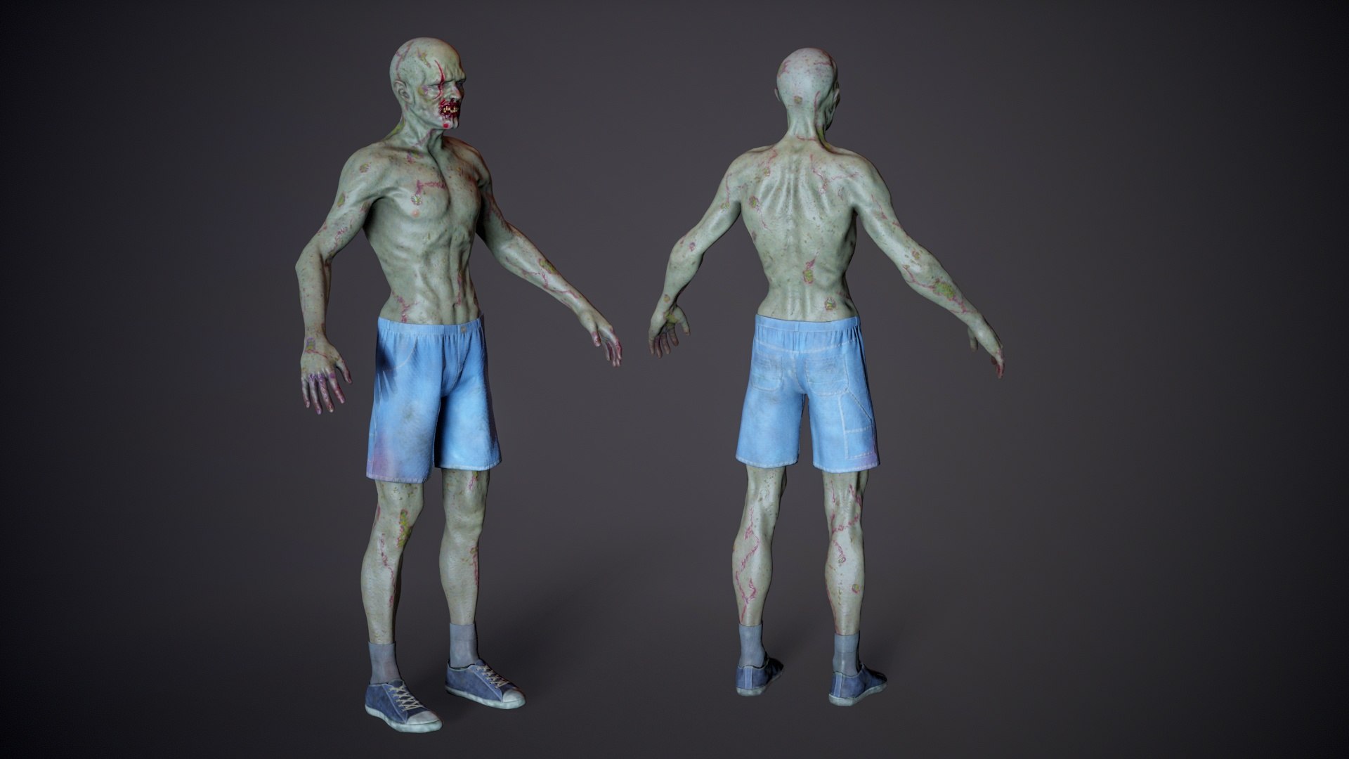 3D Zombie Pack 02 Model - TurboSquid 2352038