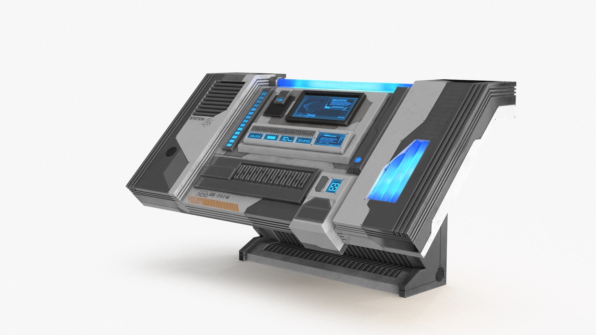 3D Sci Fi Control Panel Table R Model - TurboSquid 2028330