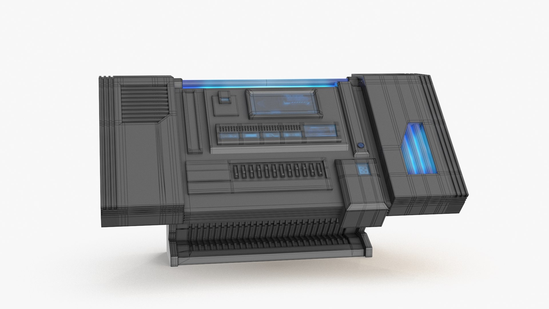3D Sci Fi Control Panel Table R Model - TurboSquid 2028330