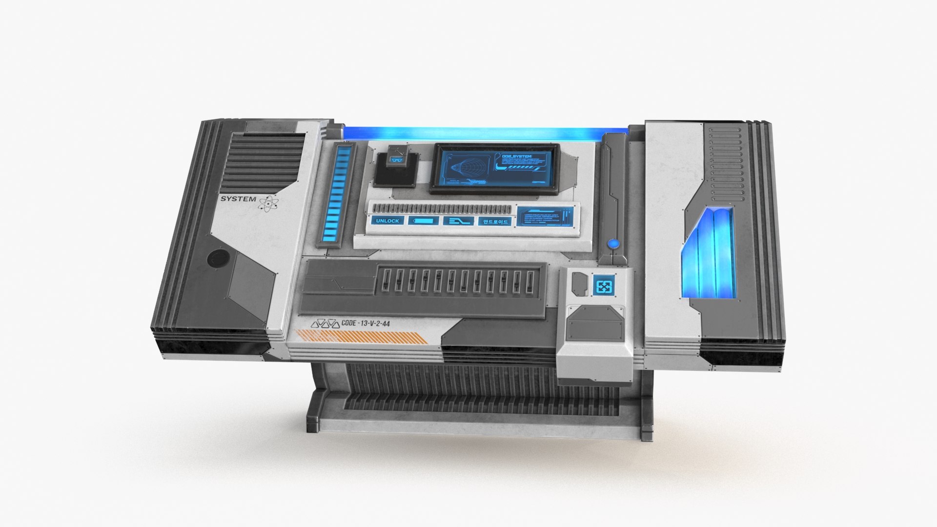 3D Sci Fi Control Panel Table R Model - TurboSquid 2028330