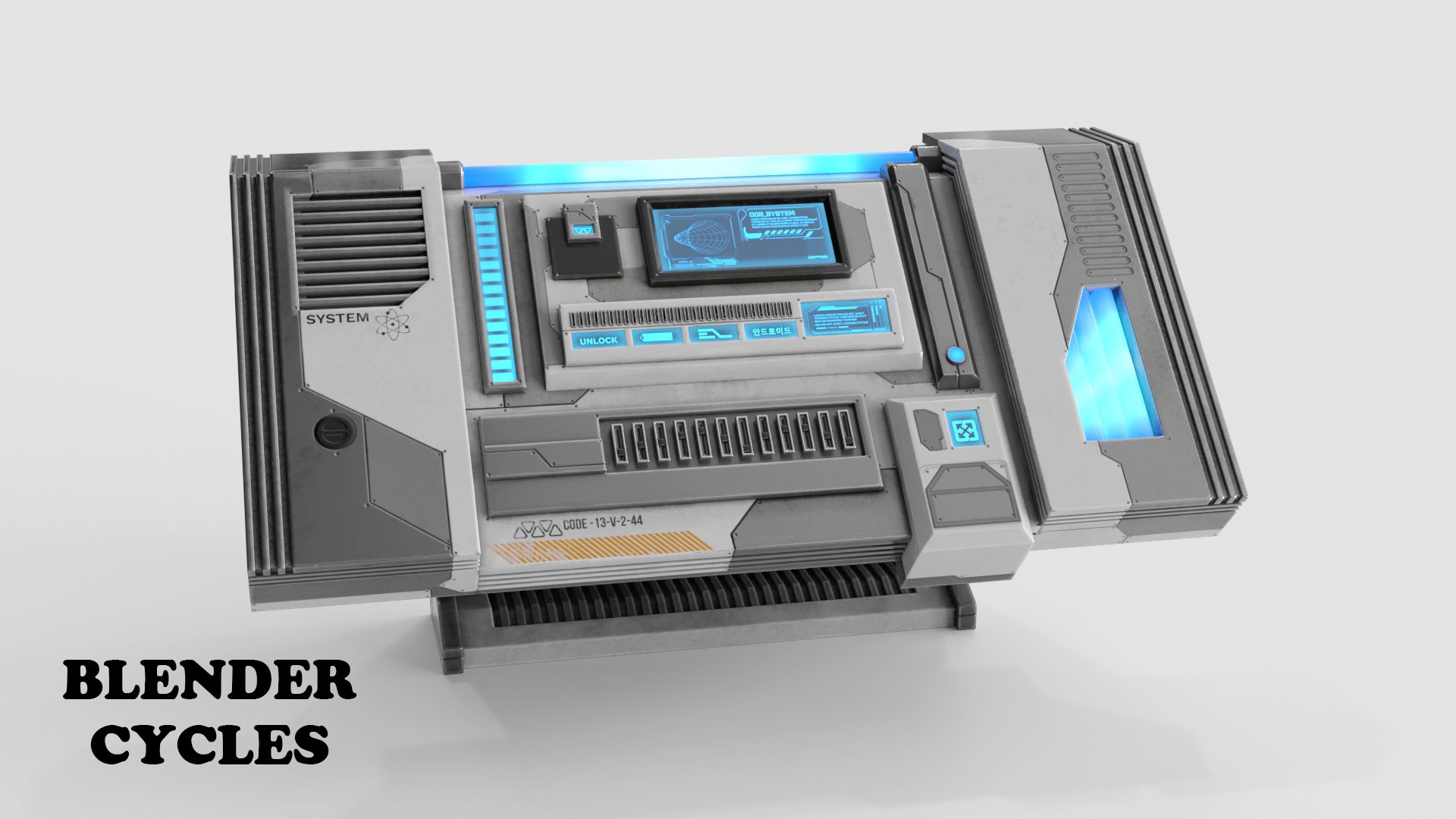 3D Sci Fi Control Panel Table R Model - TurboSquid 2028330