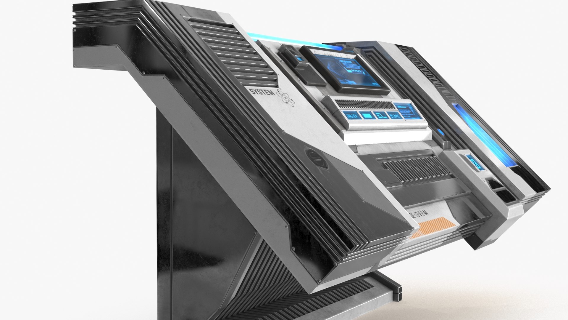 3D Sci Fi Control Panel Table R Model - TurboSquid 2028330