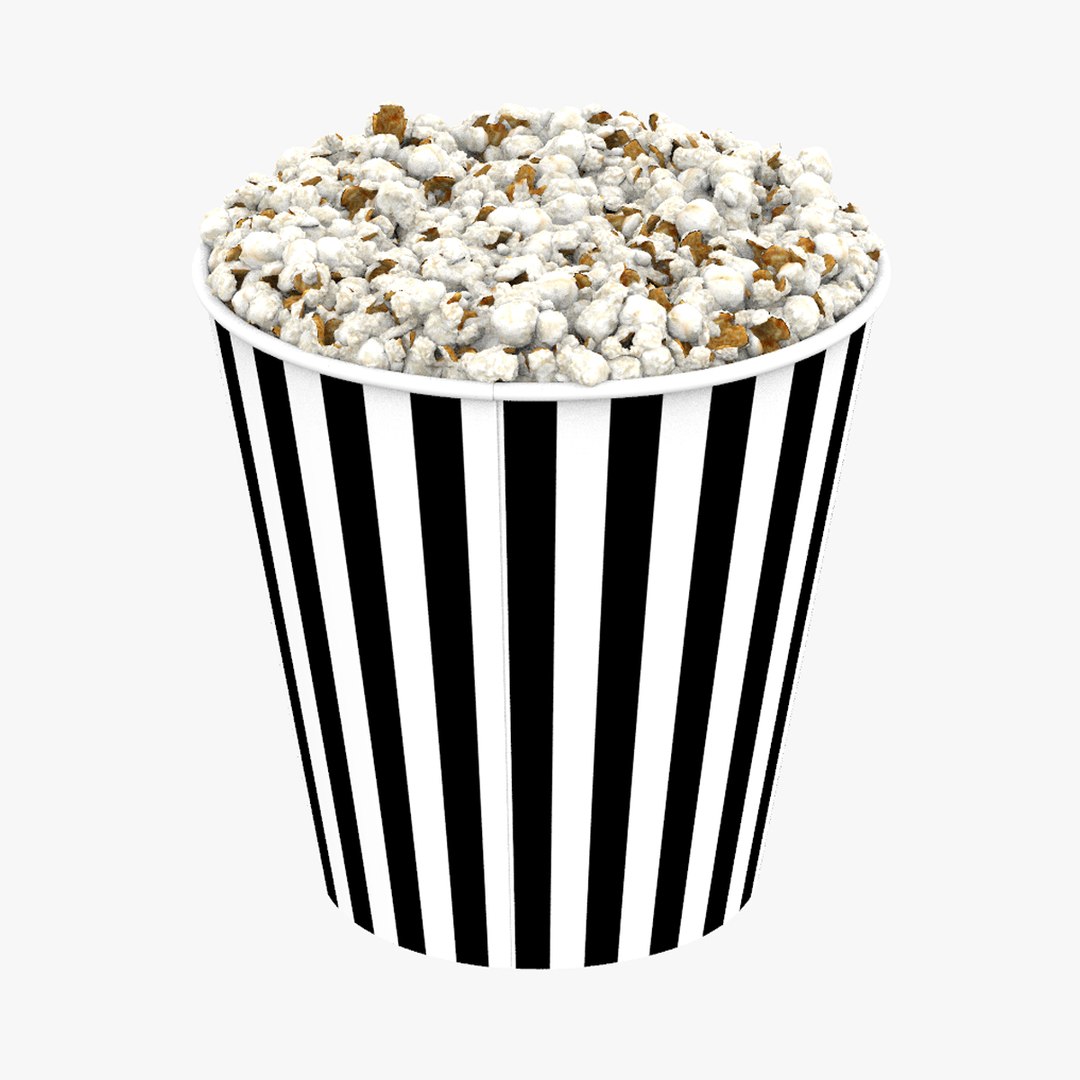3D Popcorn Bucket - TurboSquid 2101595