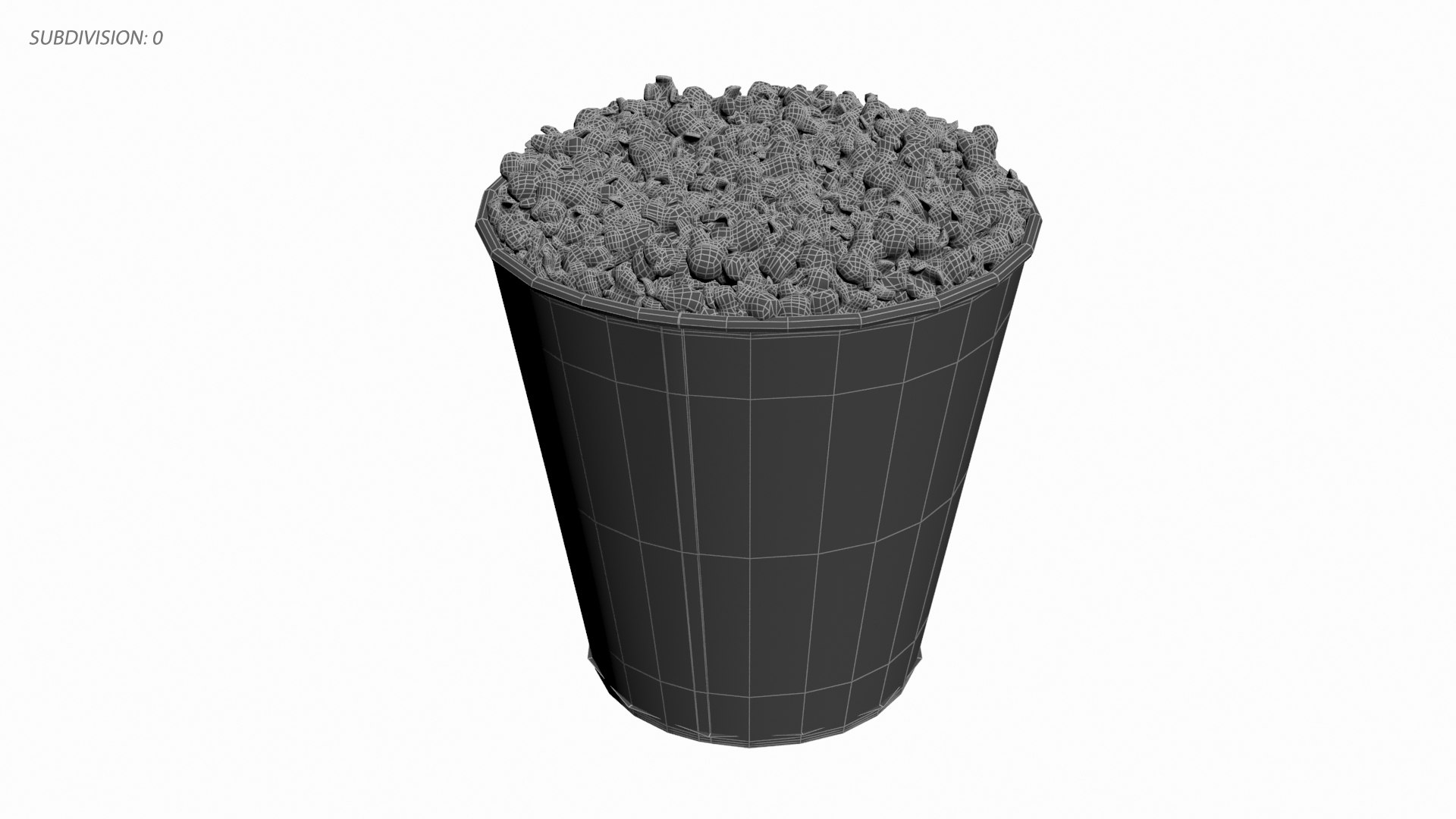 3D Popcorn Bucket - TurboSquid 2101595