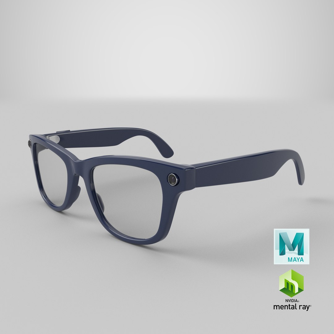 Smart Glasses Blue 3D model - TurboSquid 1861997