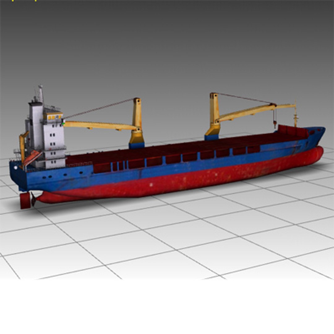 container cargo ship 3d model
