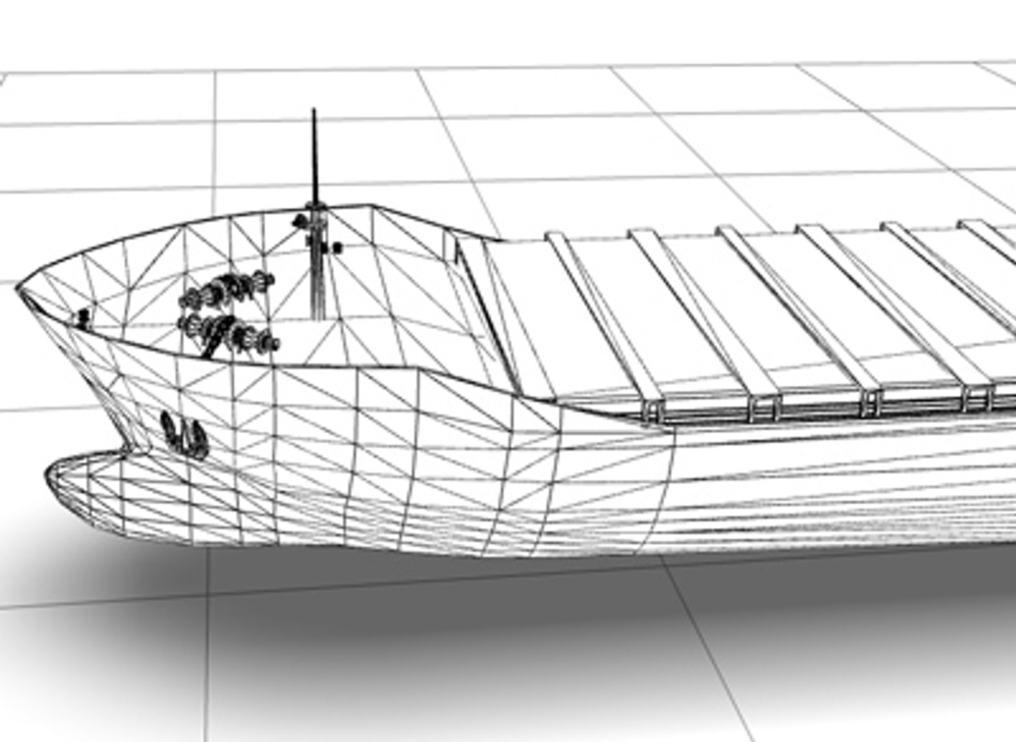 container cargo ship 3d model