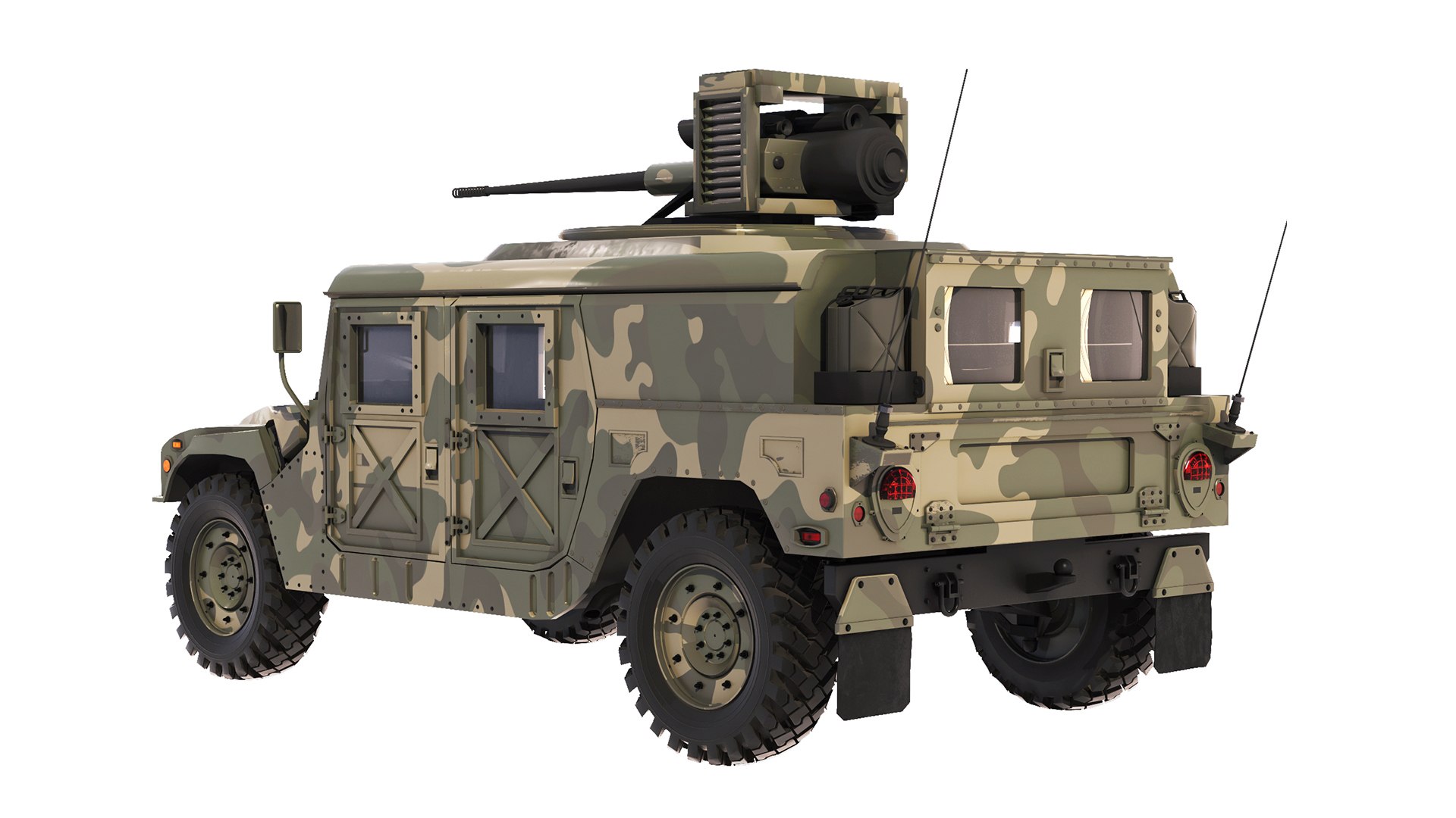 Humvee Military M242 Bushmaster 1989 model - TurboSquid 1940903