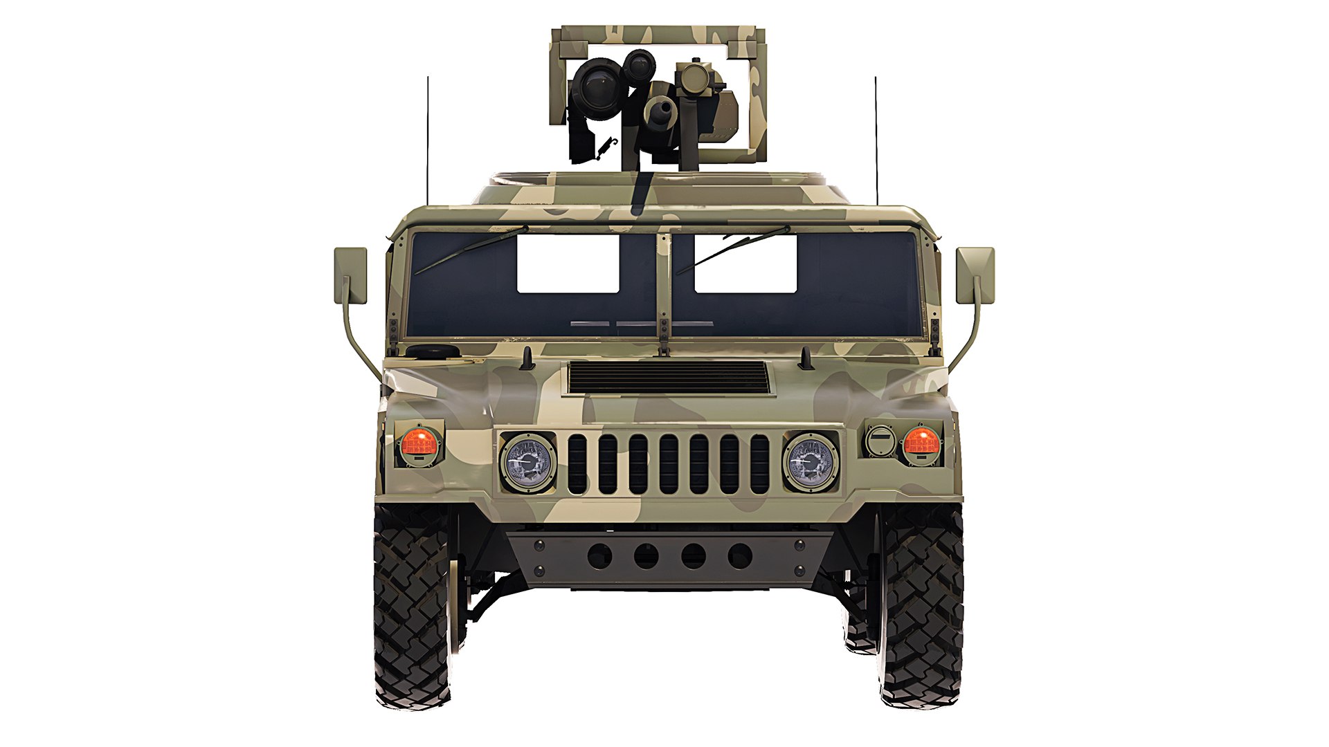 Humvee Military M242 Bushmaster 1989 model - TurboSquid 1940903