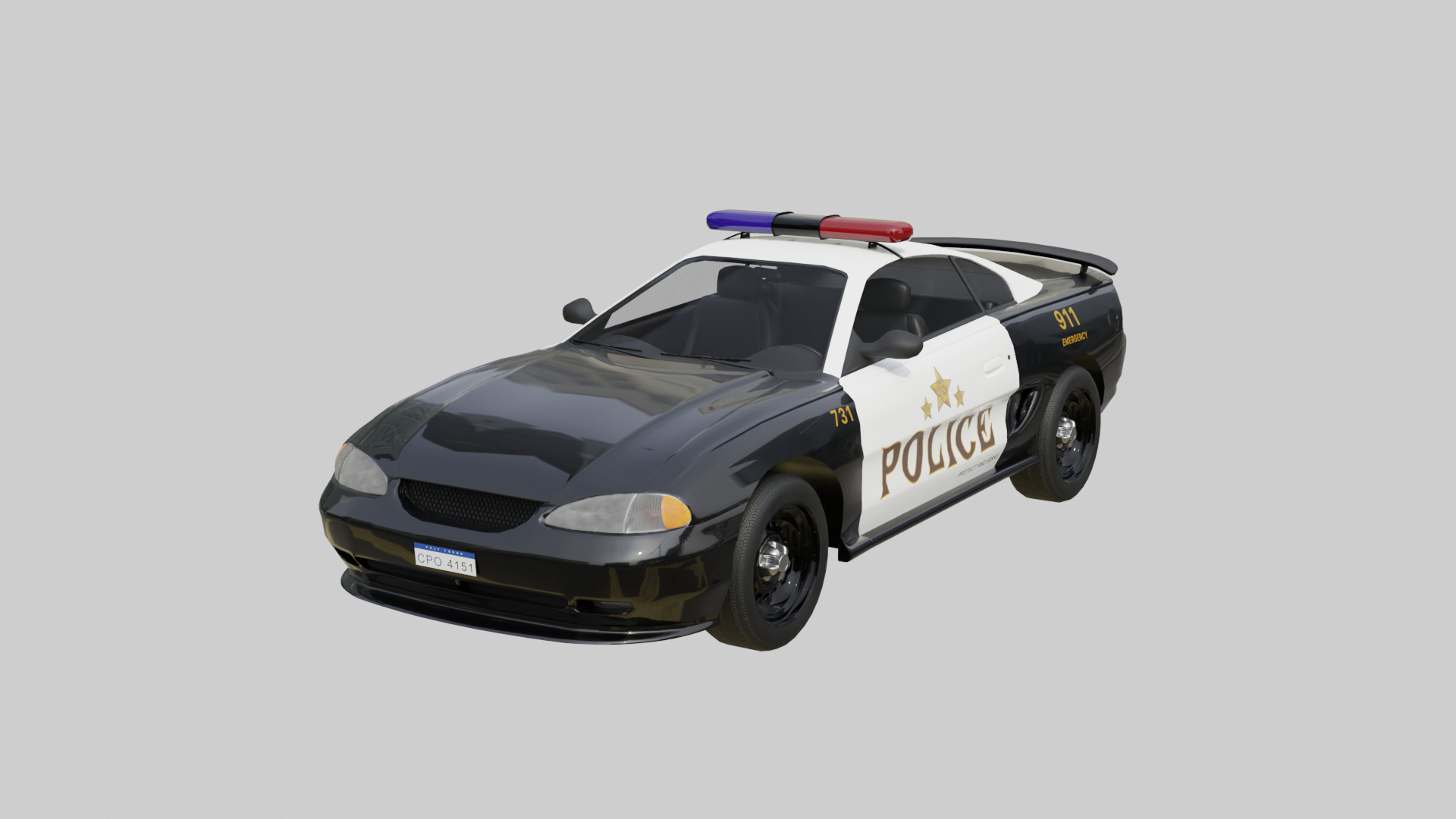3D Fast Police Car - TurboSquid 2291670