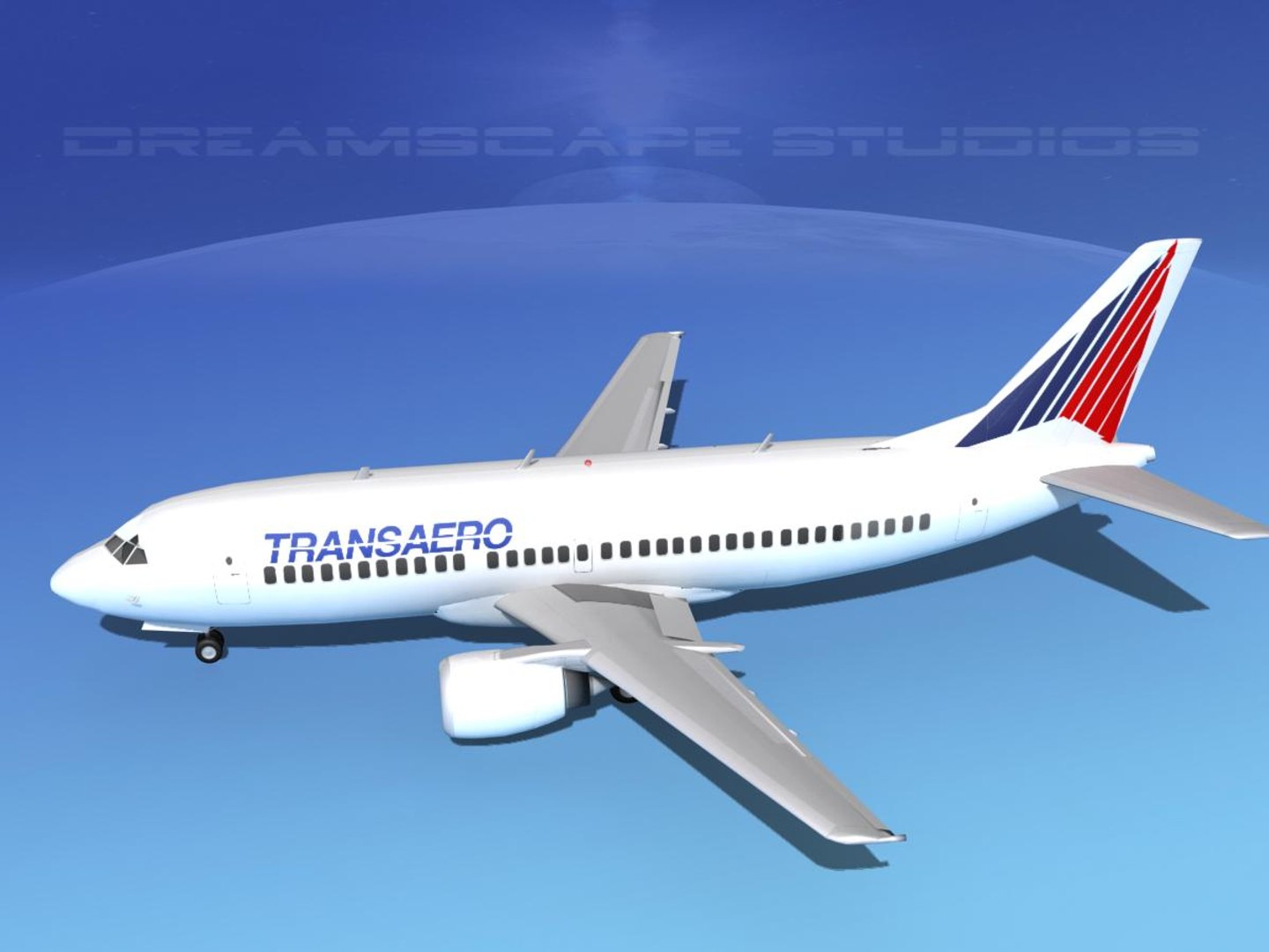 3d Model Boeing 737 737-300