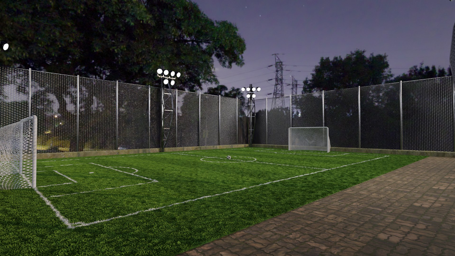 Football Mini Stadium Model - TurboSquid 1990839