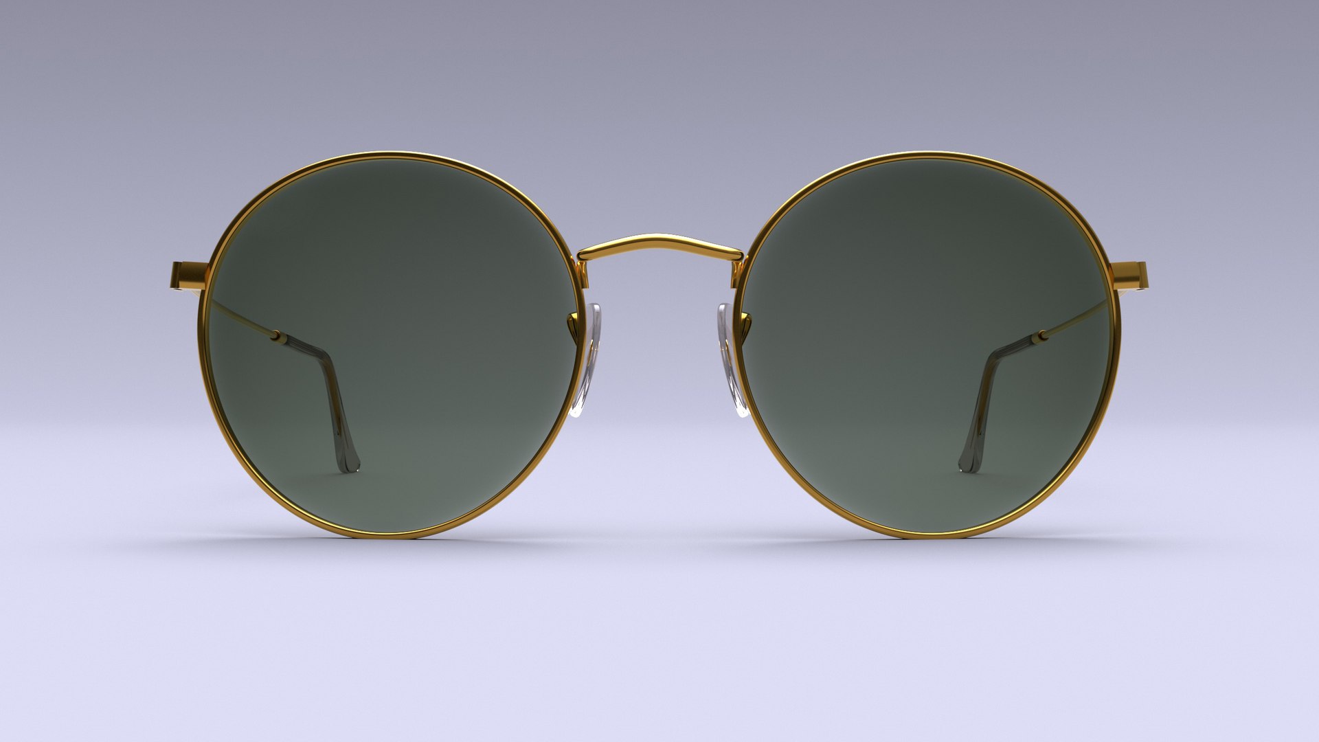 Women Metal Round Sunglasses 3D Model - TurboSquid 1764770