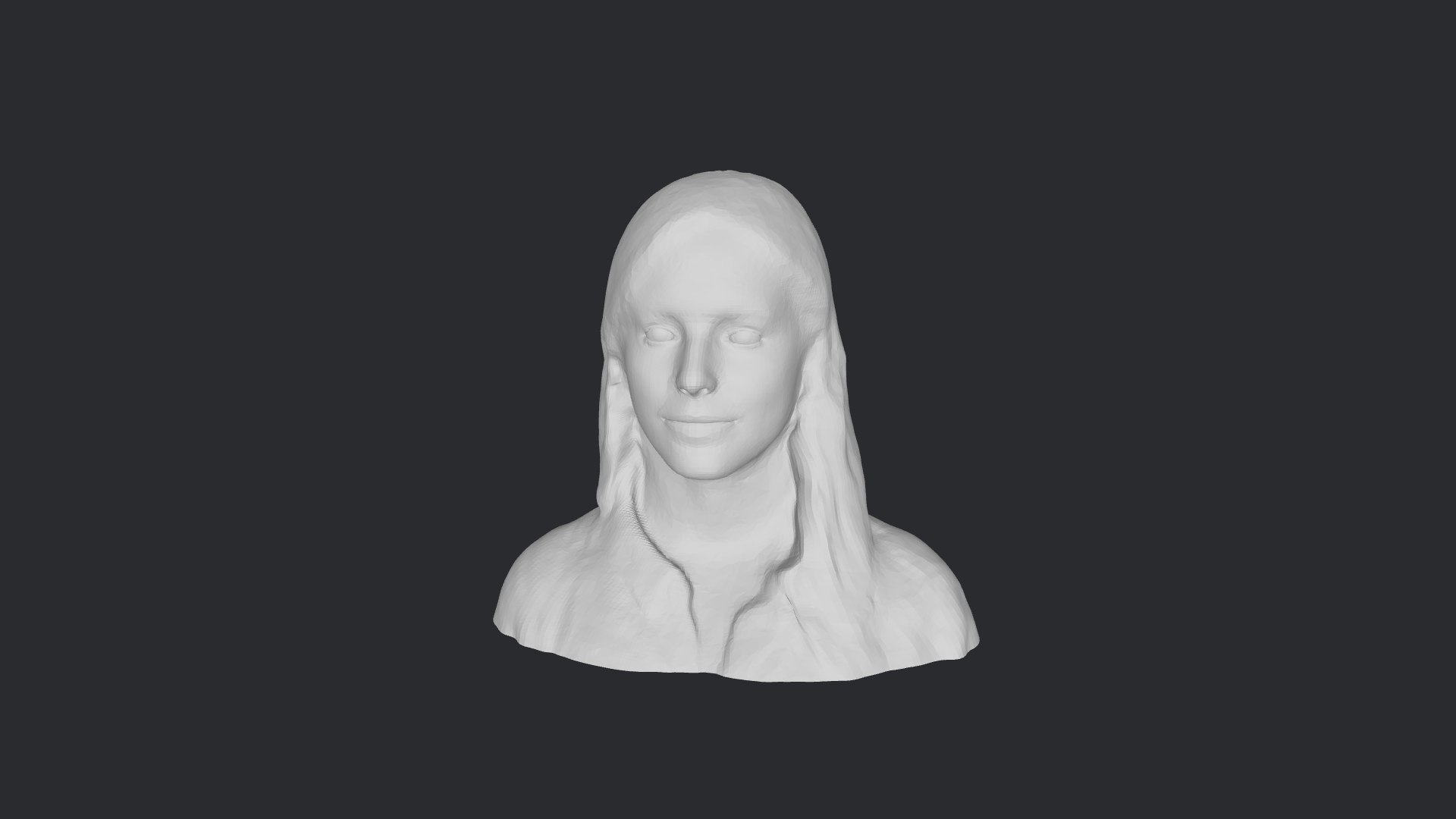 Beautiful Blonde Woman- Realistic Bust Head Ready 3D Model - TurboSquid ...