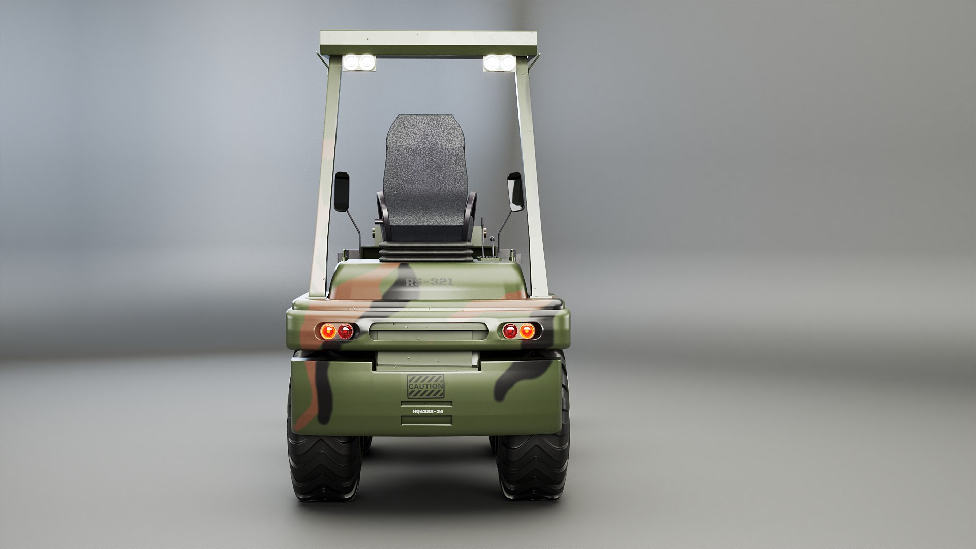Small Military Wheeled Loader 3D - TurboSquid 2329952