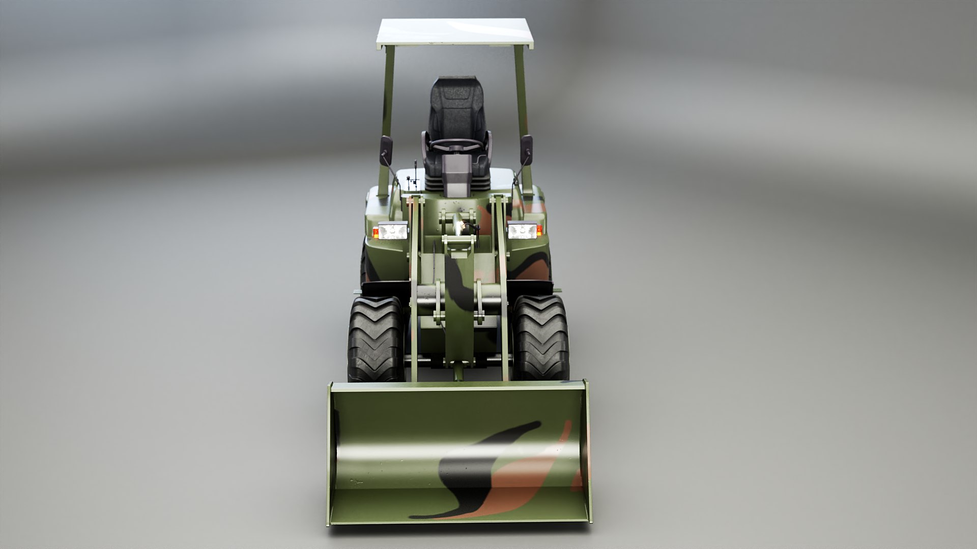 Small Military Wheeled Loader 3D - TurboSquid 2329952