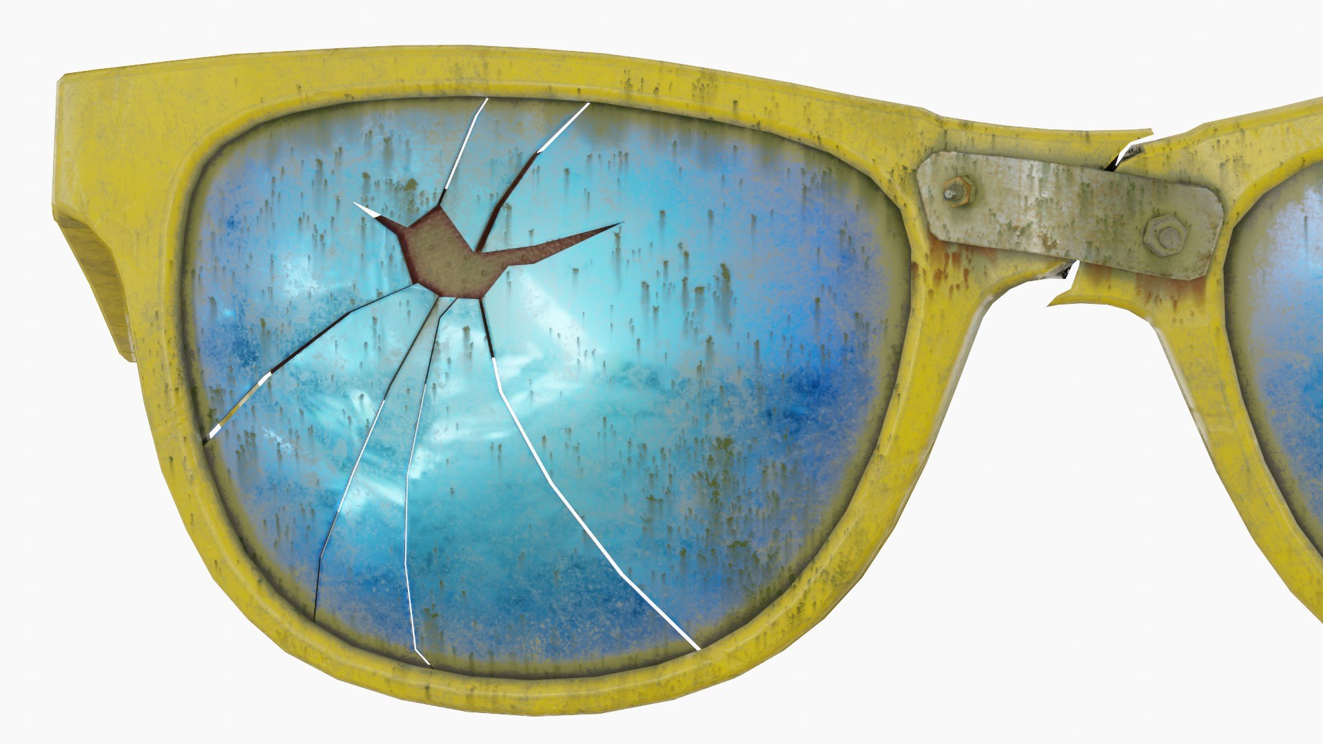 Broken Sunglasses 3D Model - TurboSquid 1595790