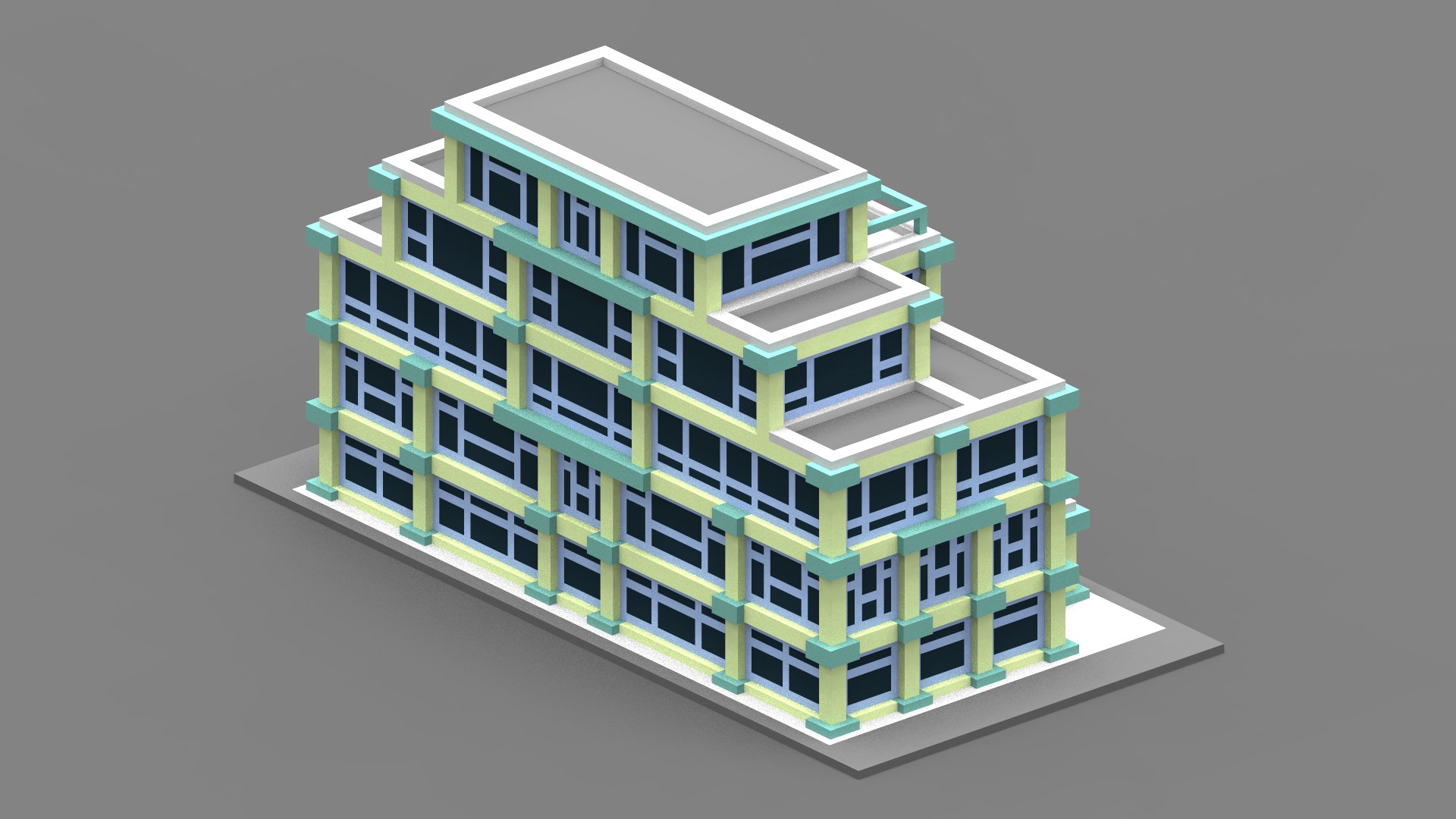 3D Voxel House - TurboSquid 1353178