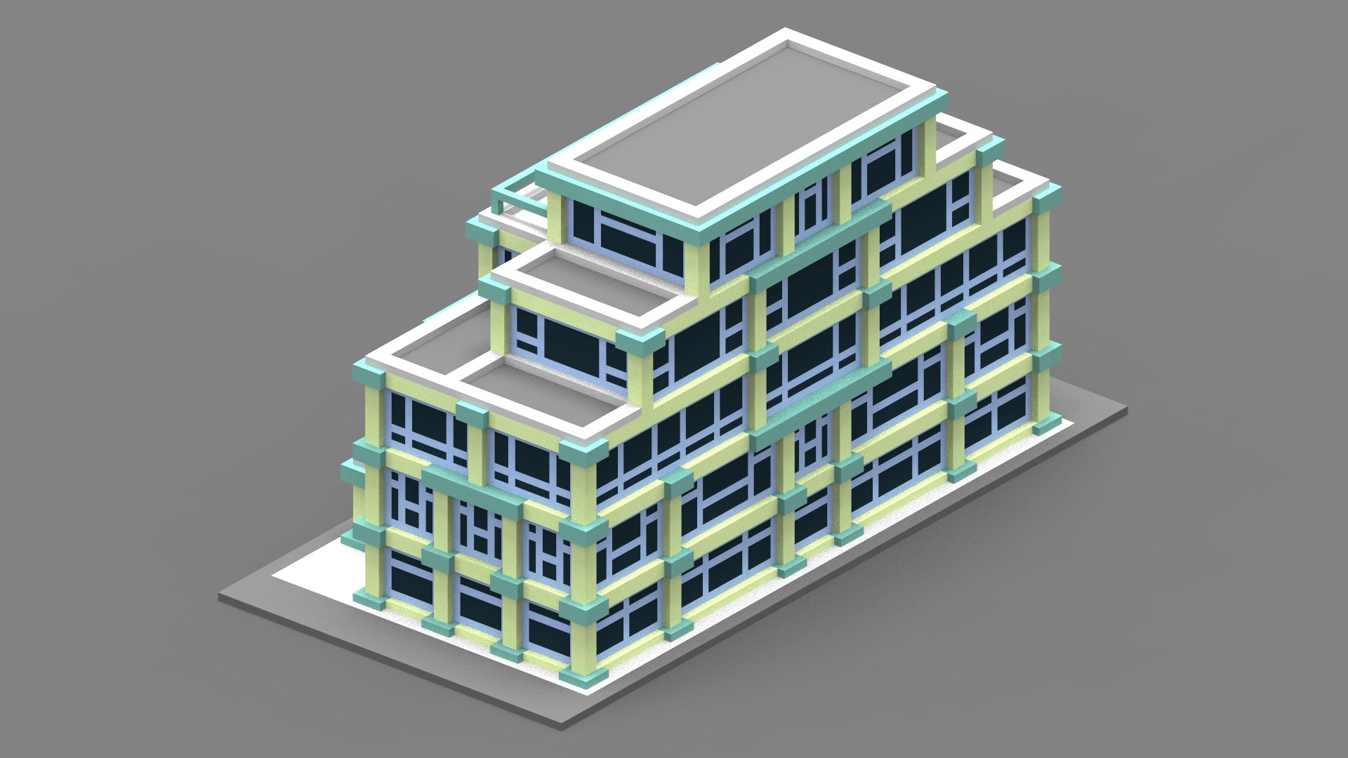 3D Voxel House - TurboSquid 1353178