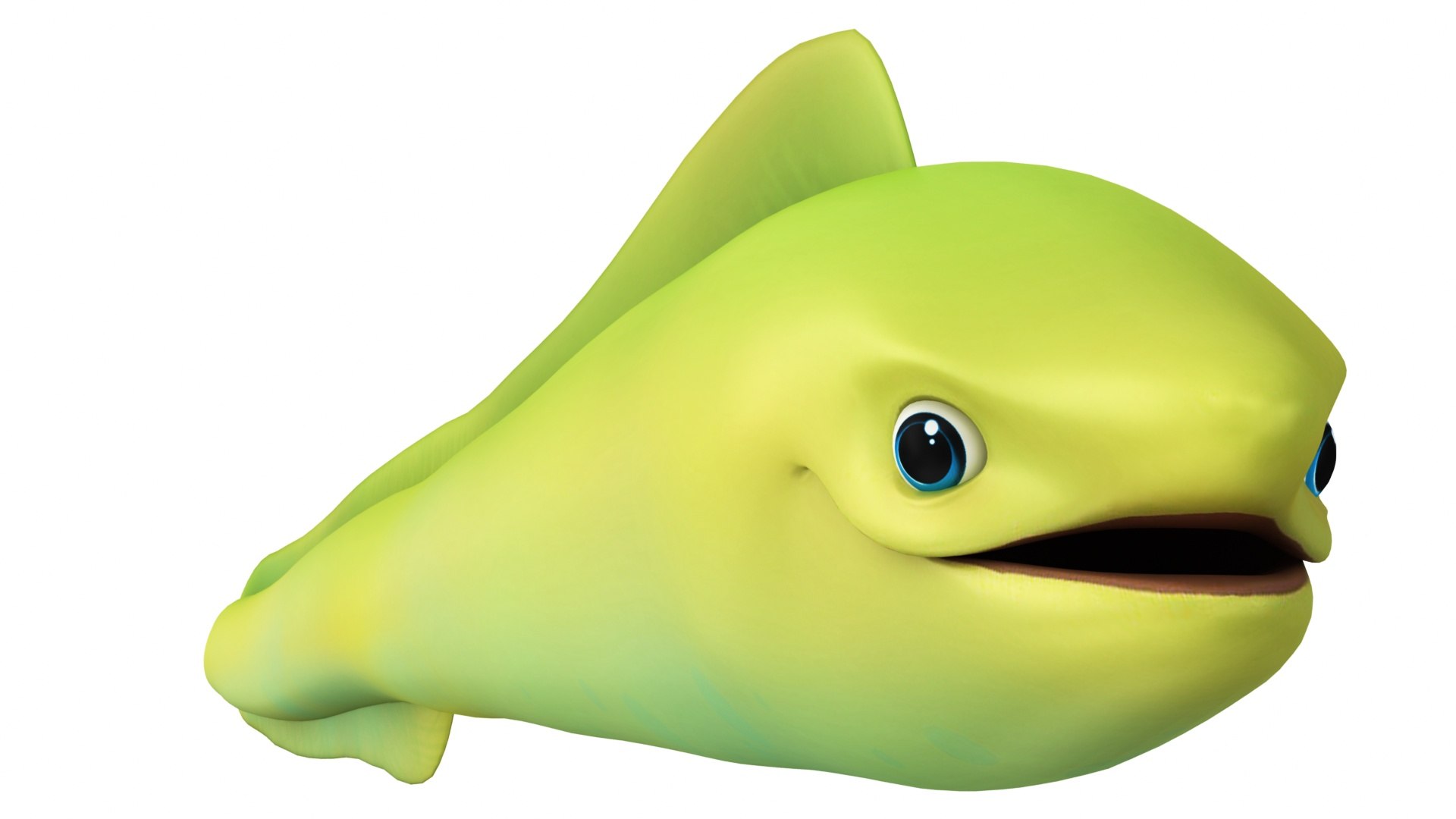 3D Cartoon Eel - TurboSquid 2086588