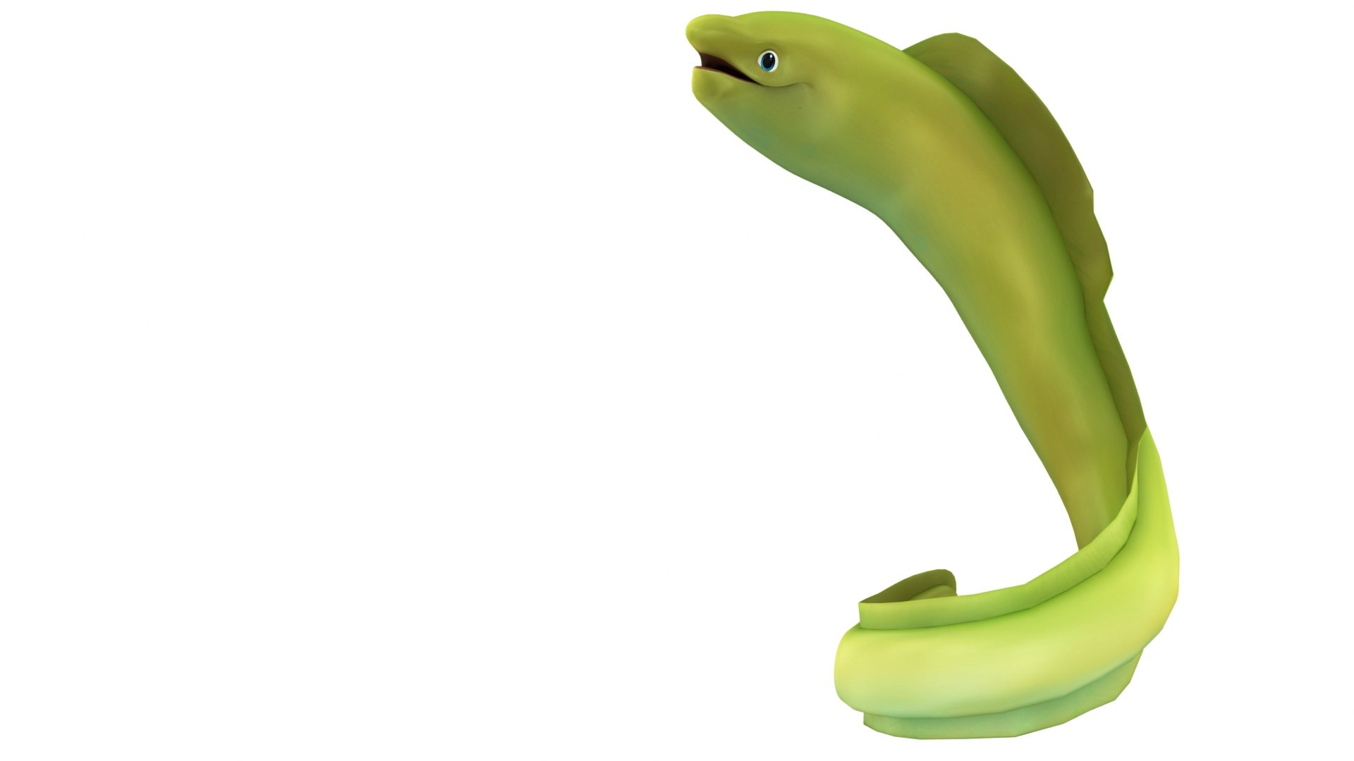 3D Cartoon Eel - TurboSquid 2086588