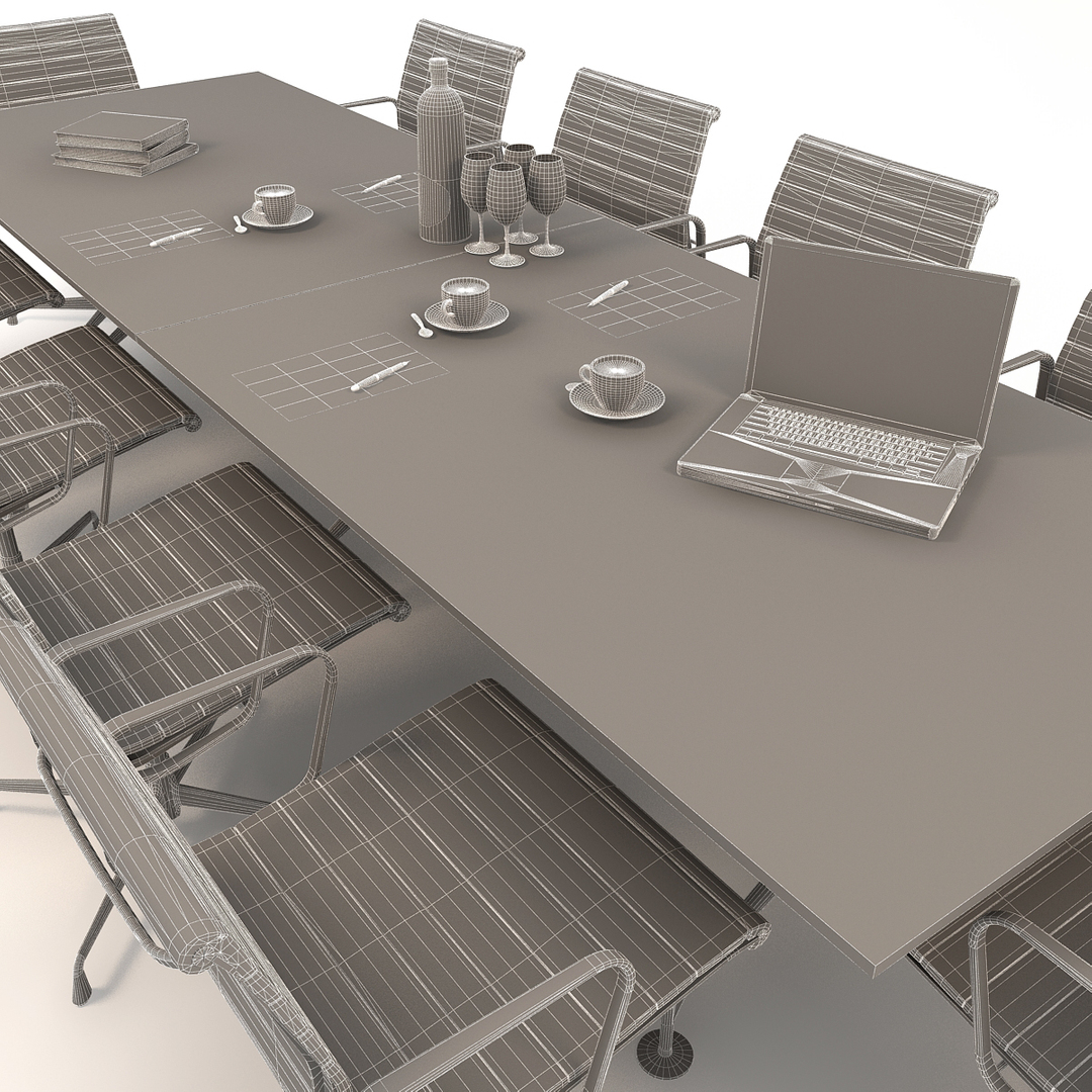 3d model conference table