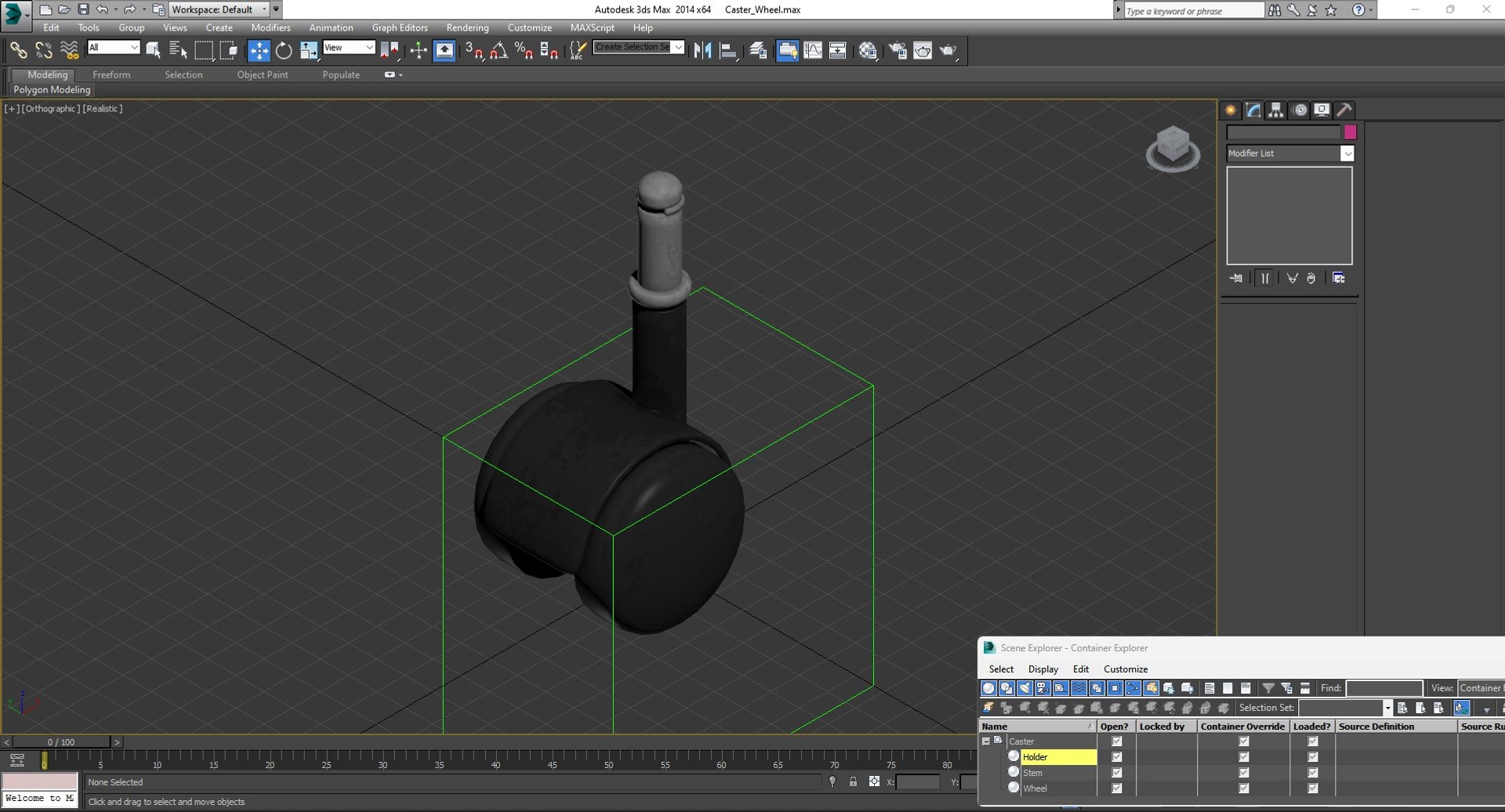 Caster Wheel 3D Model - TurboSquid 2287495