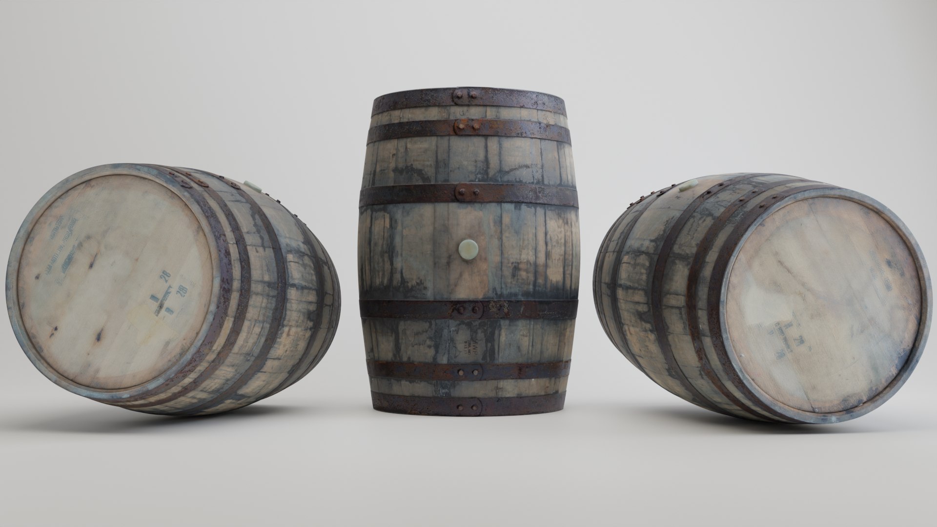 3D Wooden Whisky Barrel Model - TurboSquid 2032493