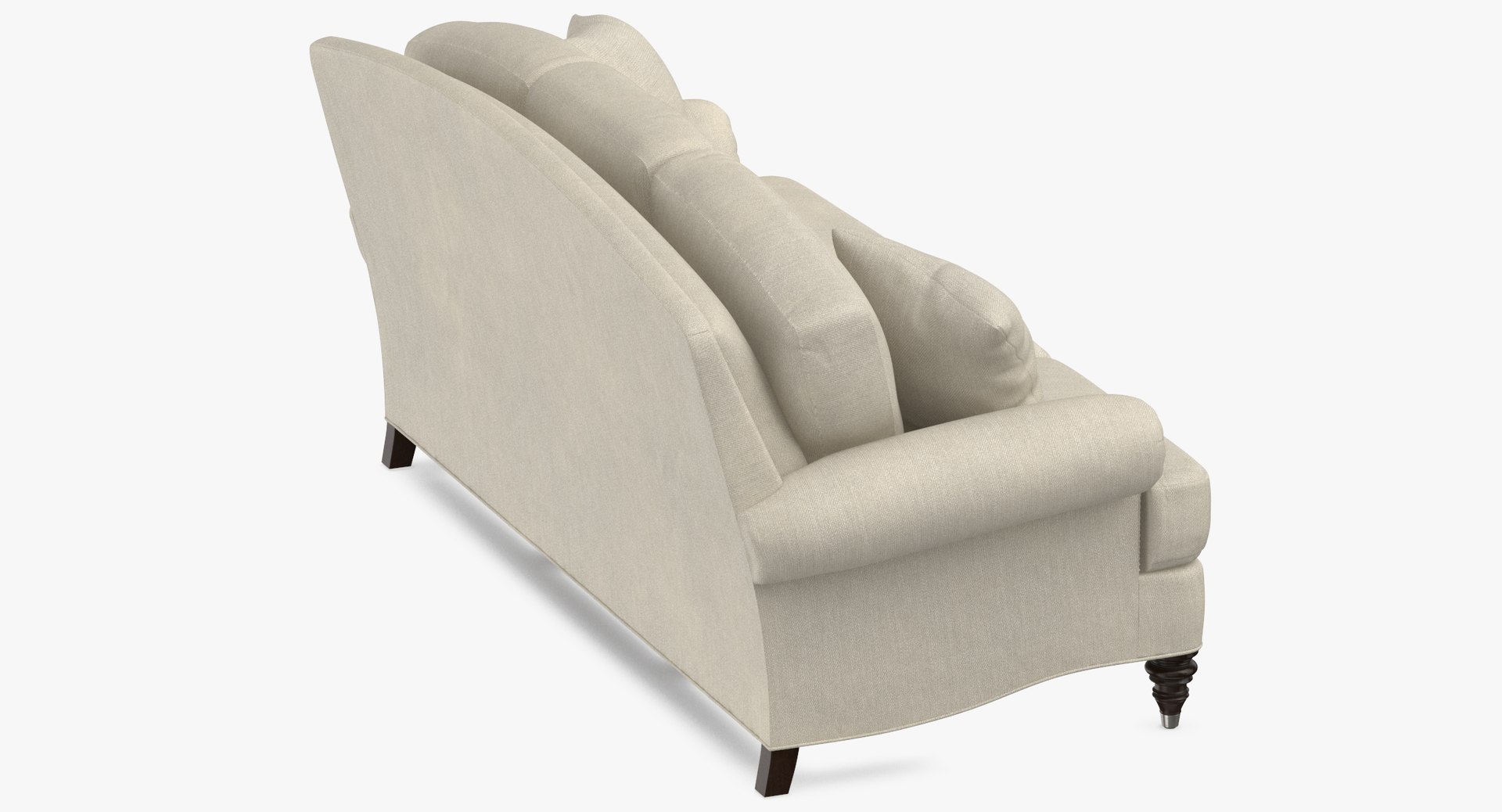 Traditional 3 Seater Sofa 3D Model - TurboSquid 1258685