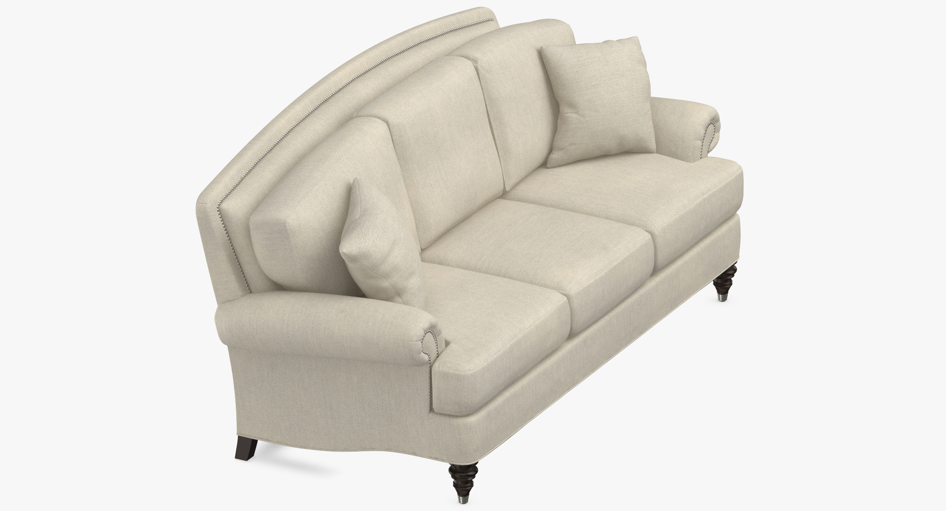 Traditional 3 Seater Sofa 3D Model - TurboSquid 1258685
