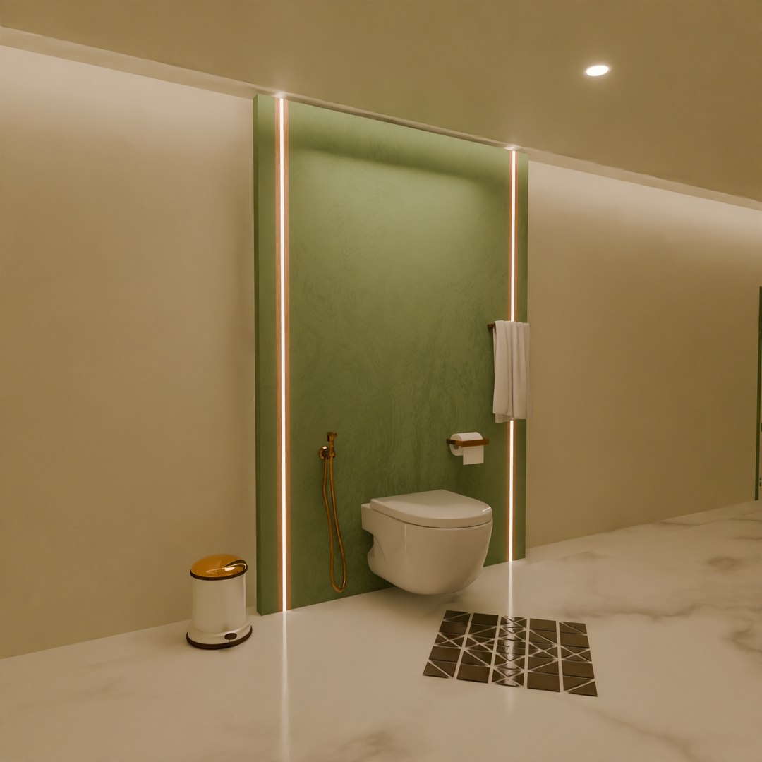Washroom 3D Model - TurboSquid 2192805