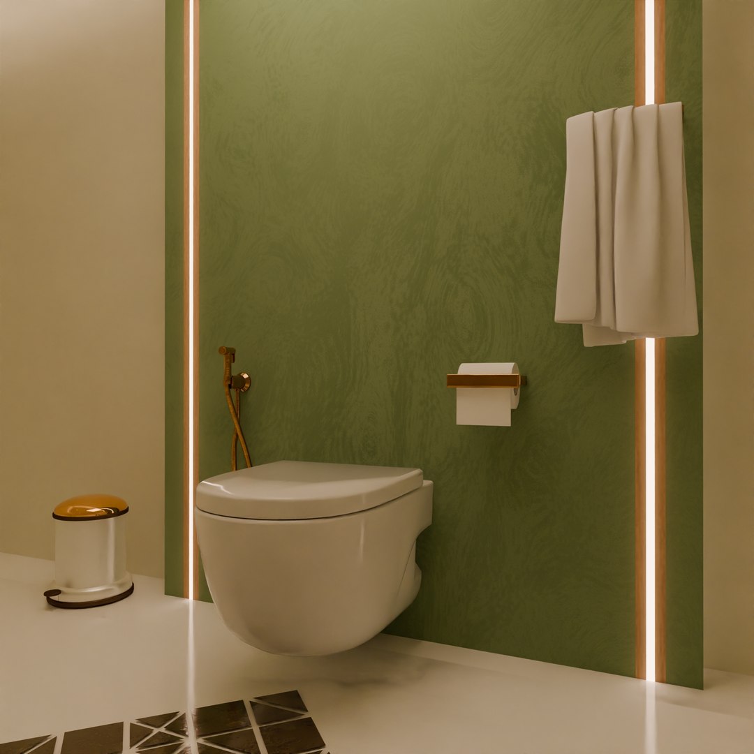 Washroom 3D Model - TurboSquid 2192805