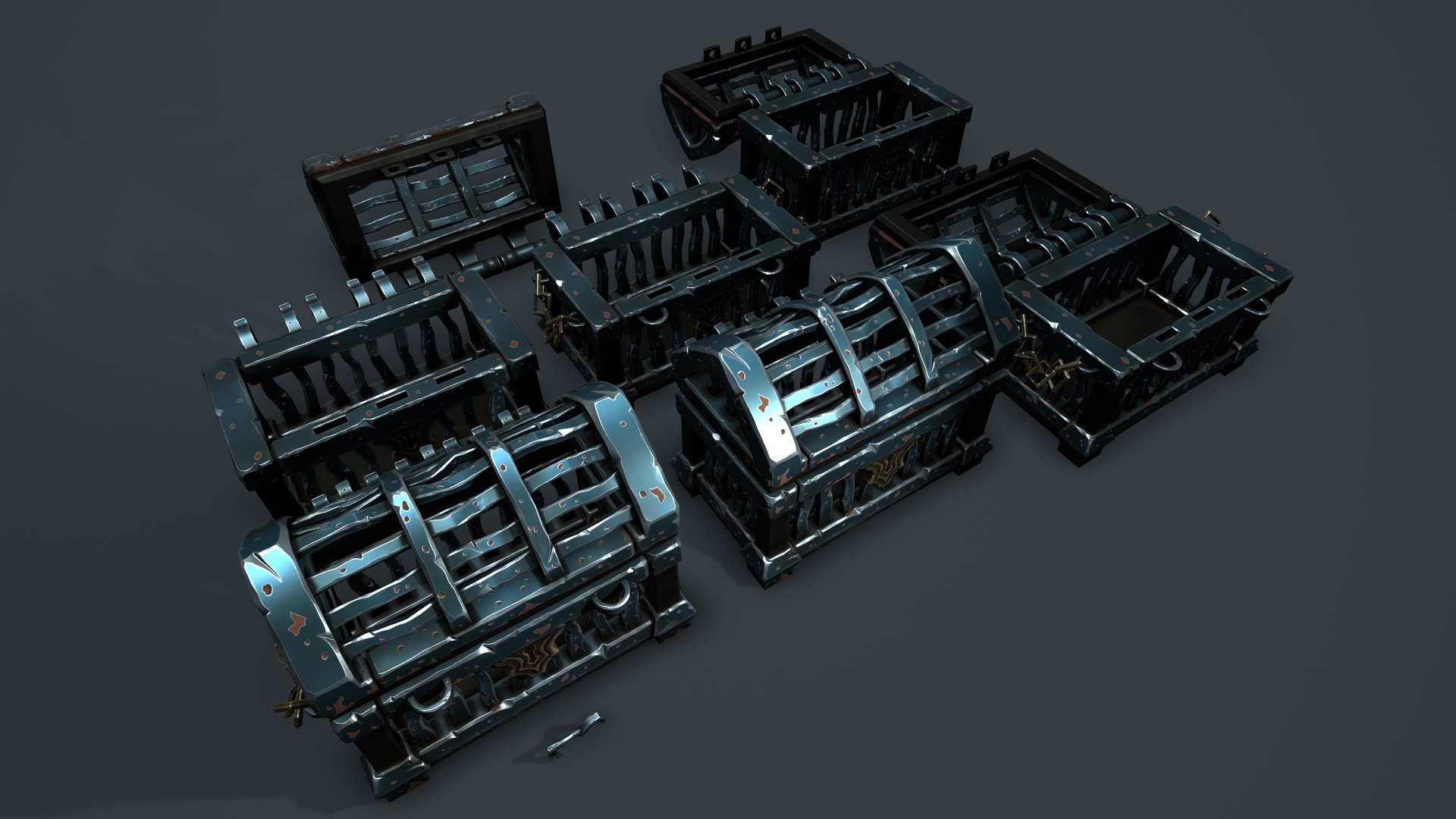 3D Prison Chest - TurboSquid 2010011