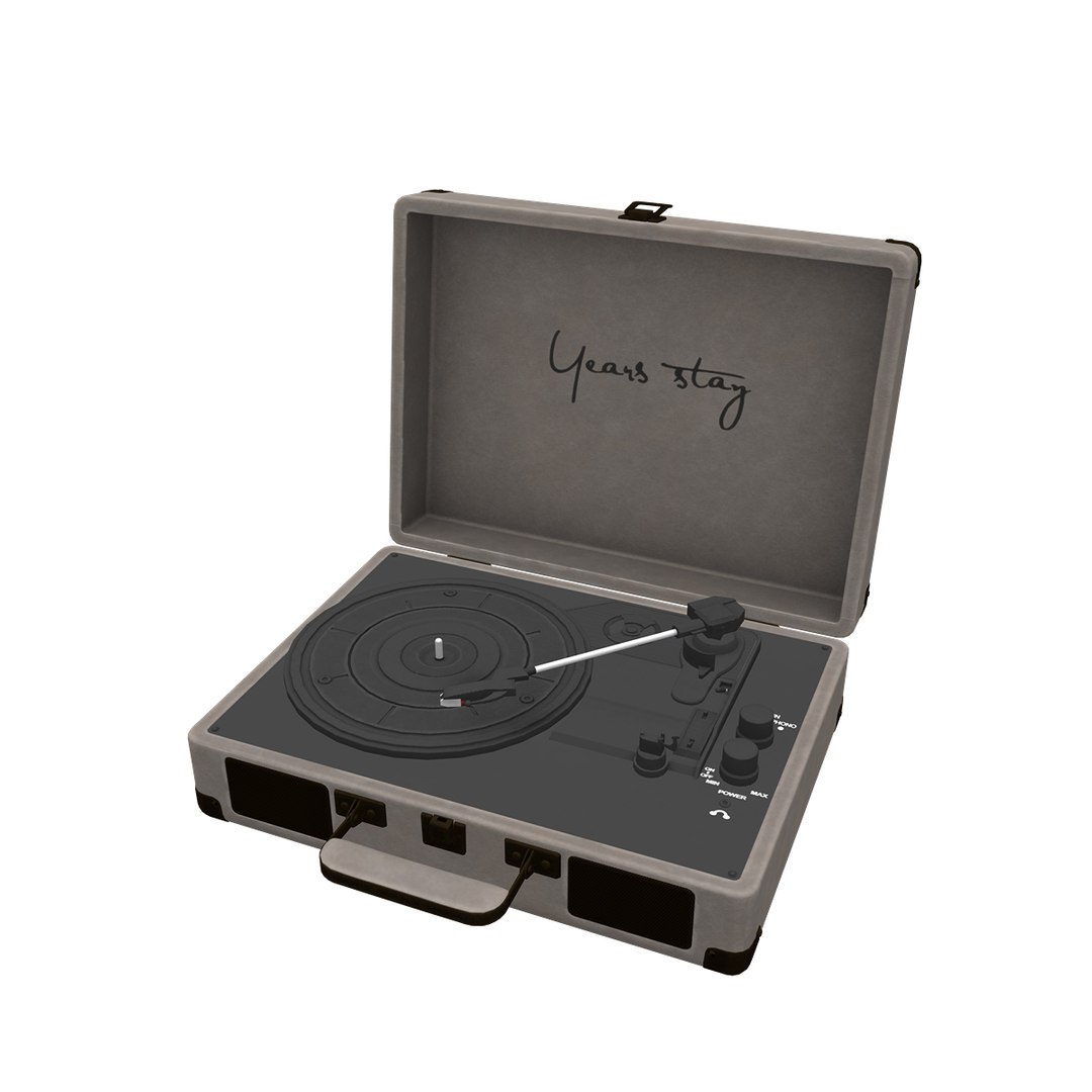 3D Model Game Ready Vintage Turtable LP Player - TurboSquid 2082787