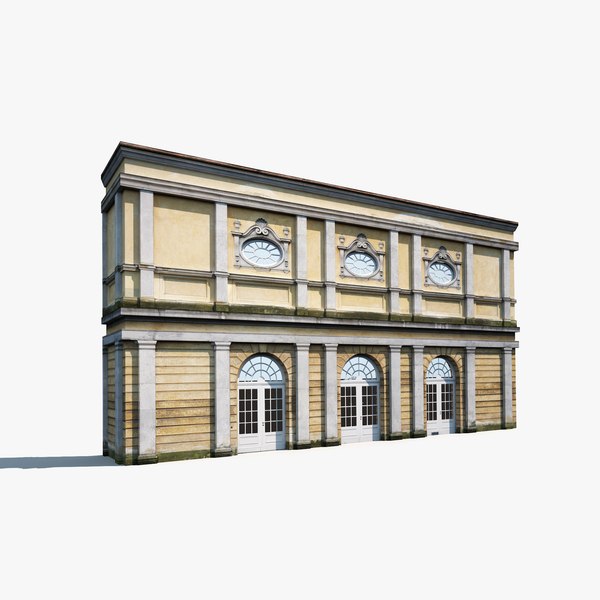 building exterior modeled 3d model