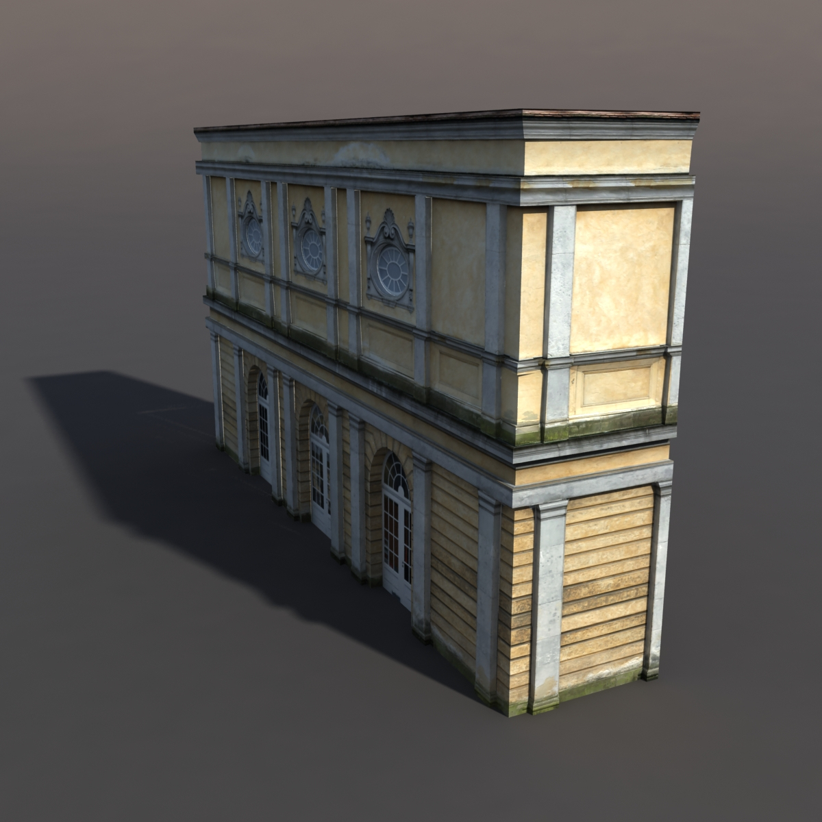 building exterior modeled 3d model