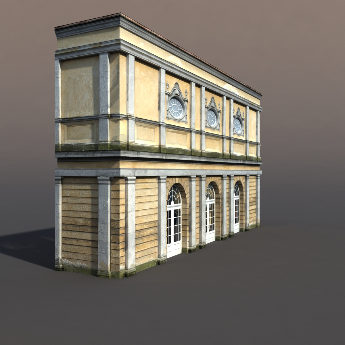building exterior modeled 3d model