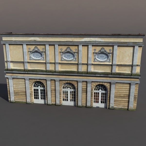 building exterior modeled 3d model