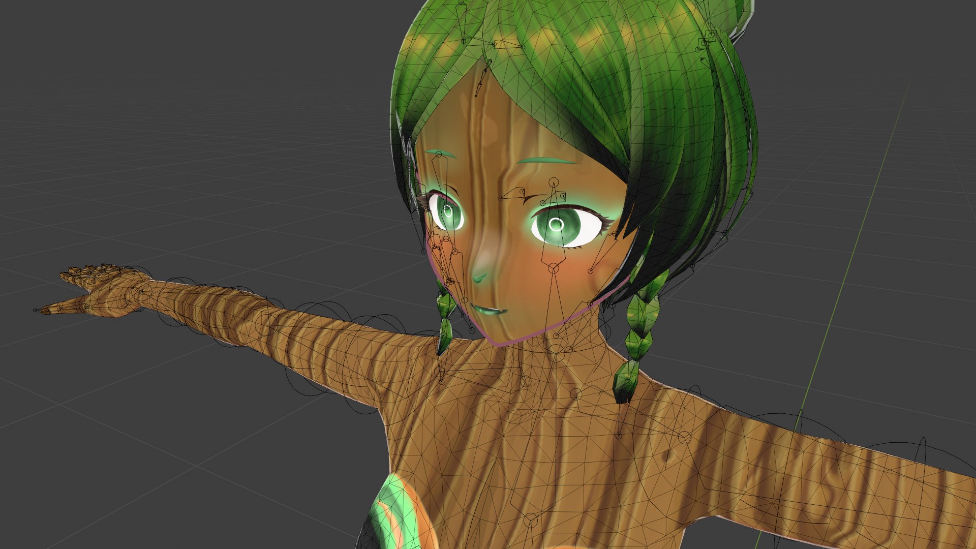 3D WoodFlora VRM 3D VTuber Avatar Ready To Use - TurboSquid 2193741